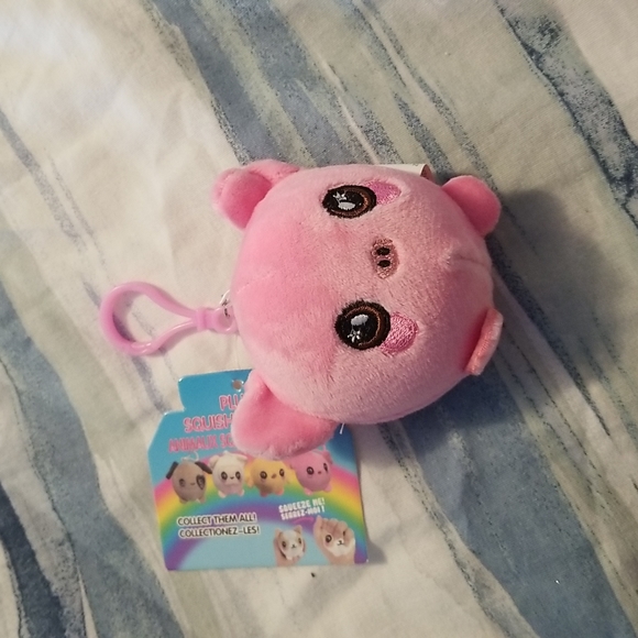 Toys | Nwt Plush Squishy Pig Back Pack Clip | Poshmark